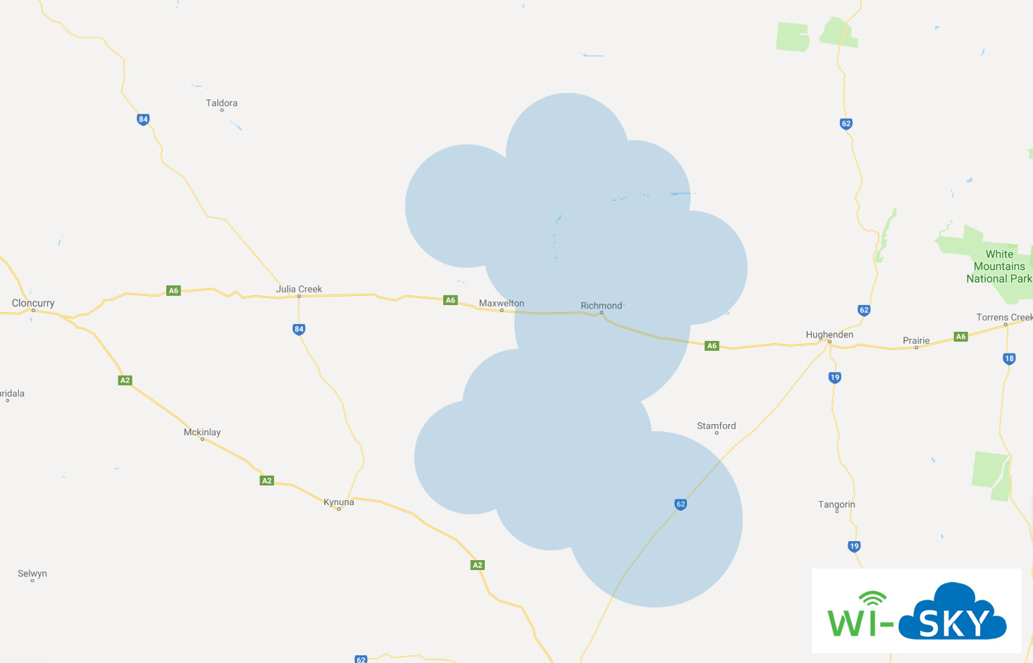 Coverage area – Wi-sky | Broadband internet for farmers and rural areas